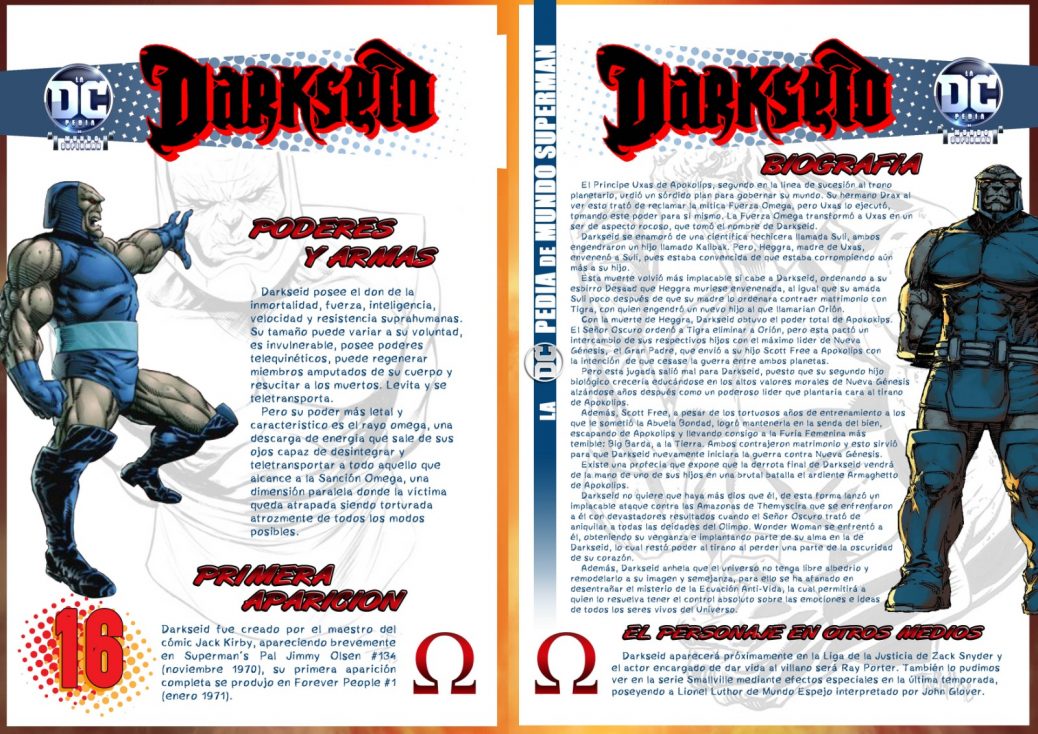 DCpedia: el gobernante del planeta Apokolips, Darkseid