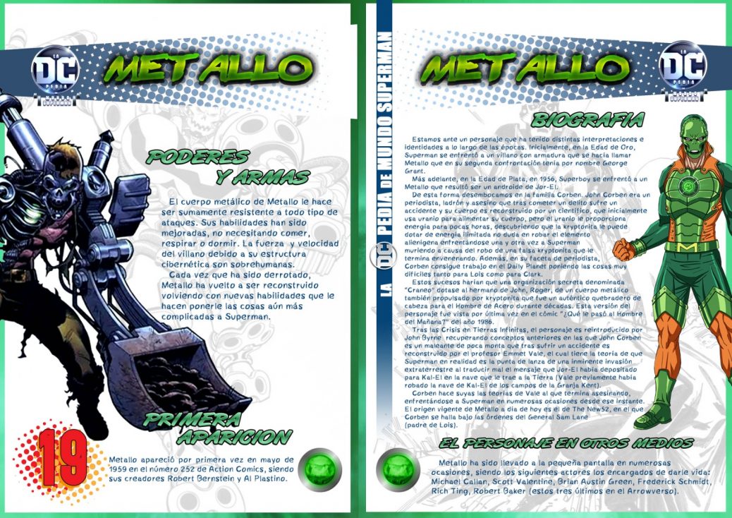 DCpedia de Mundo Superman: Metallo (John Corben)