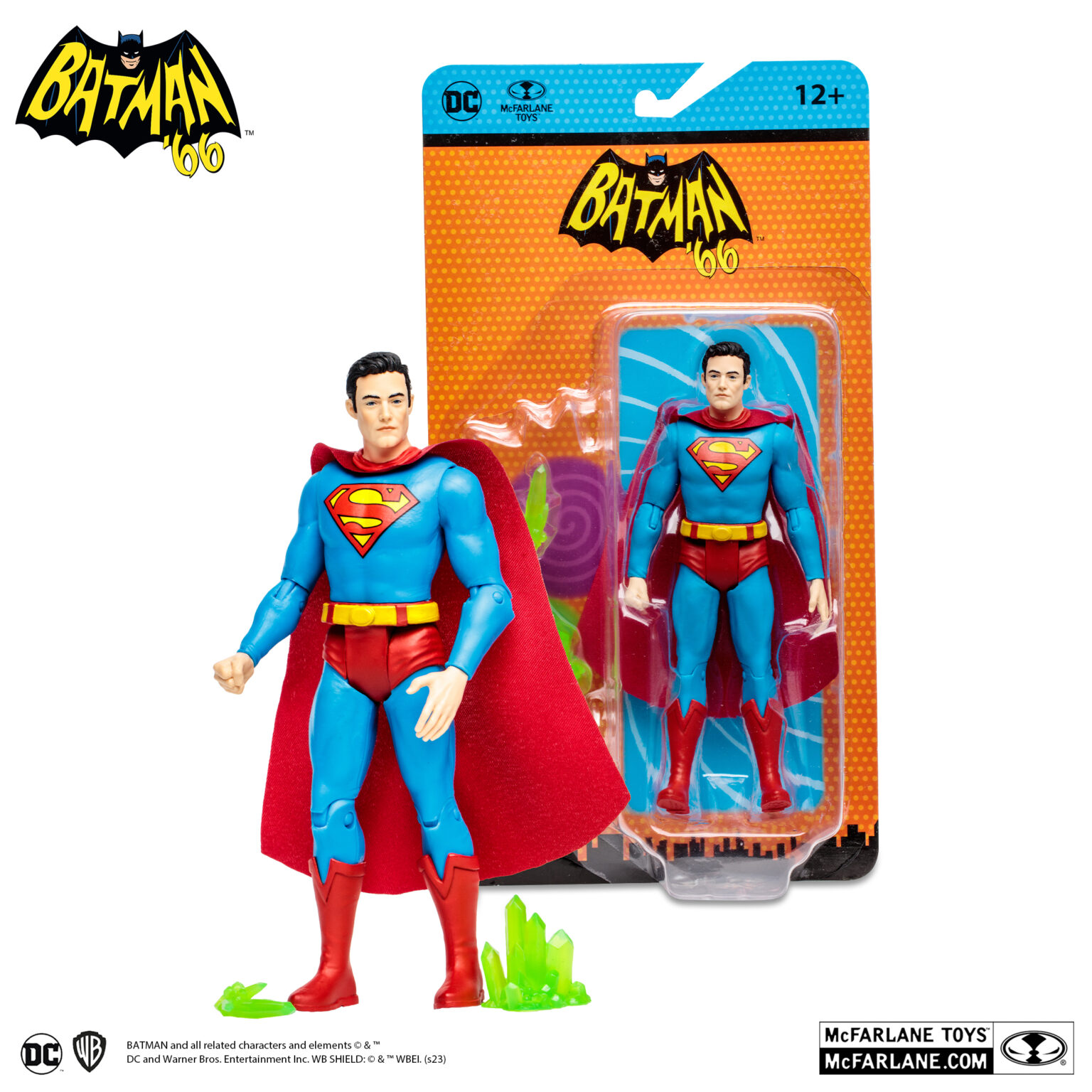 Figura de Superman del cómic Batman '66 de McFarlane Toys